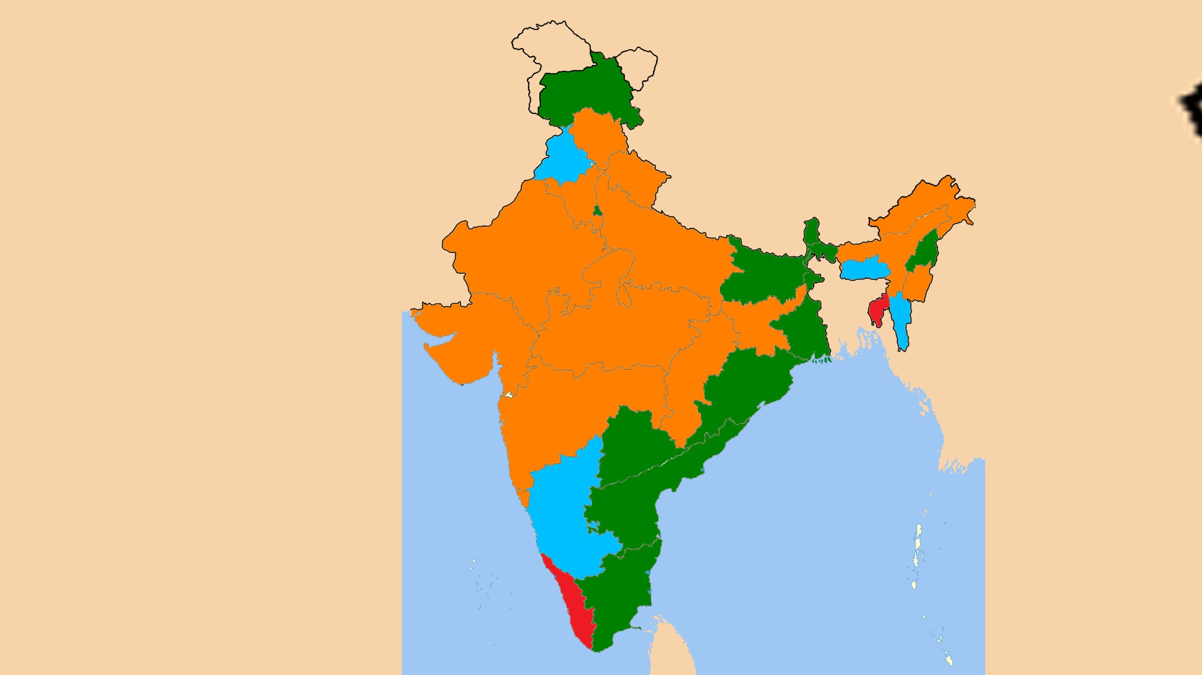 आता केवळ ४ राज्यांमध्ये कॉंग्रेस, देशातील ७ टक्के लोकसंख्येच्या भागात ...