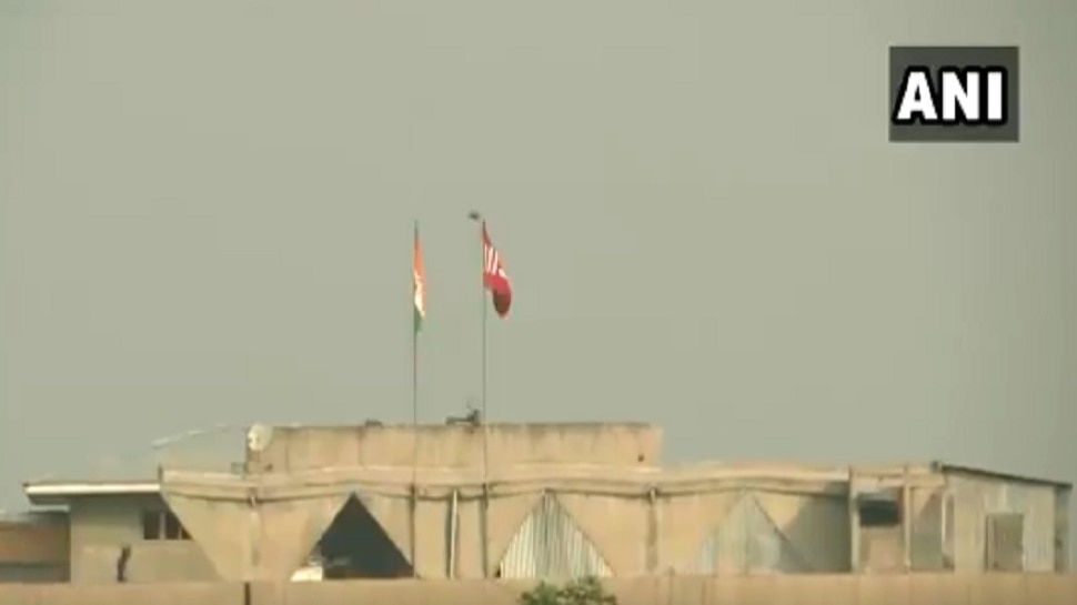 Jammu & Kashmir flag along with Tricolor atop the Civil Secretariat at ...