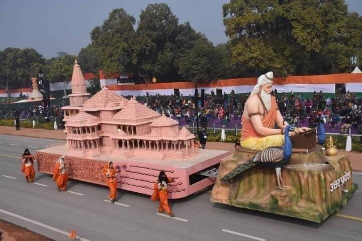 Republic Day 2021 Parade uttar pradesh cm yogi aditya nath chitrarath ...