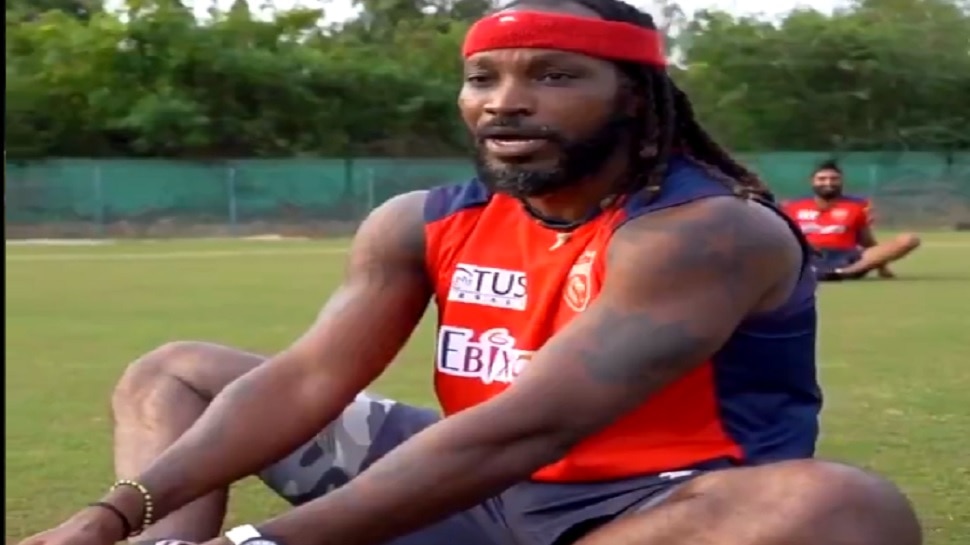 IPL 2021 KKR vs PBKS Chris Gayle trying Amrish Puri famous Dialogue