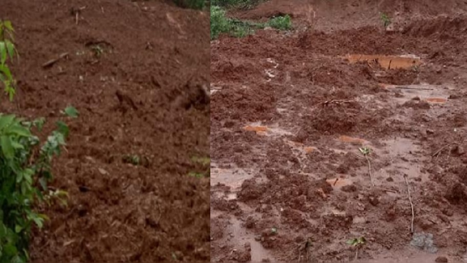 landslide in Hirkani Wadi, Raigad