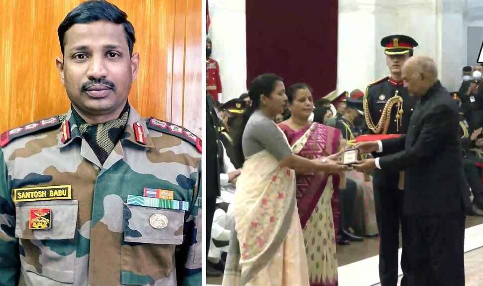 Awarded Mahavir Chakra to Colonel Santosh Babu who was martyred in ...