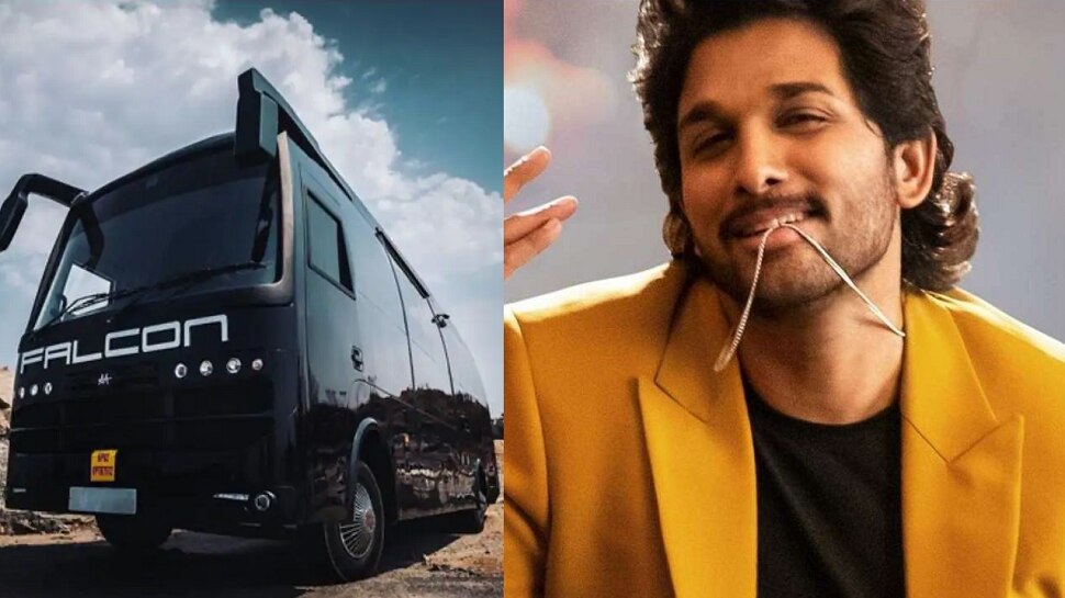 pushpa star allu arjuns expensive vanity van falcon See inside photo