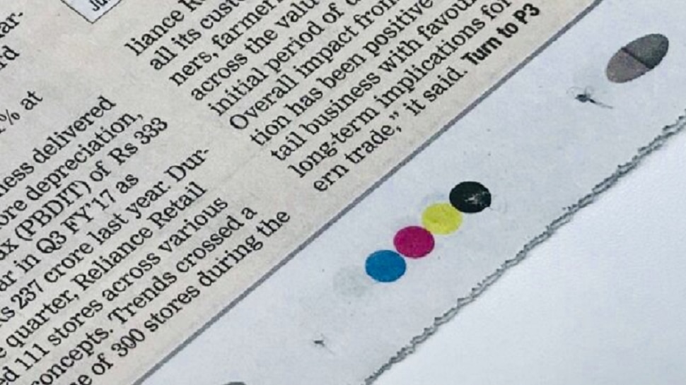 knowledge news do you know why Colorful Dots are there on Newspaper ...