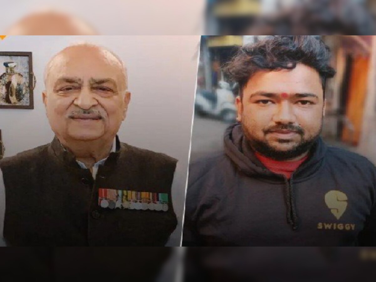 online food delivery boy mrunal kirdat save retired colonel mohan malik ...