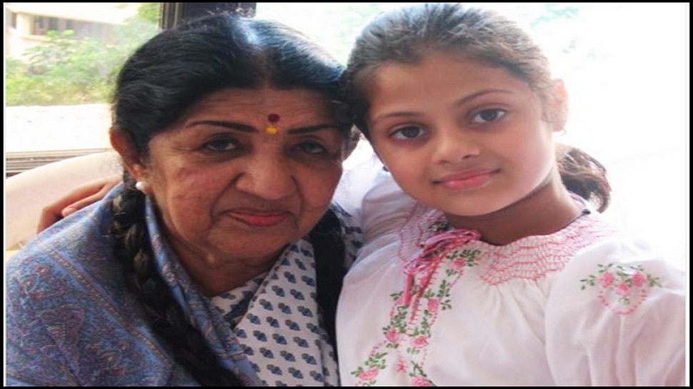veteran singer Lata Mangeshkar Family grand daughter career name