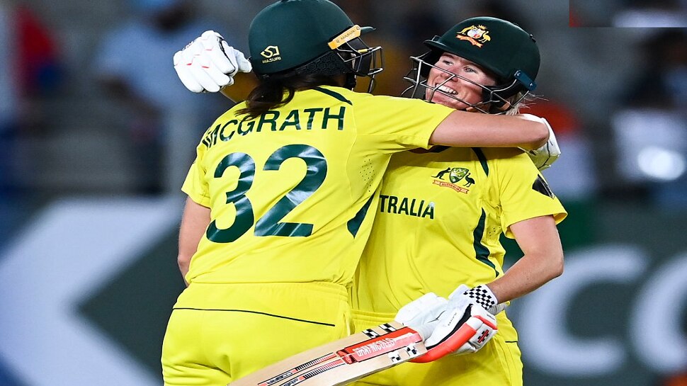 wwc 2022 iw vs aw australia womens cricket team beat india womens by 6 wickets at eden park auckland