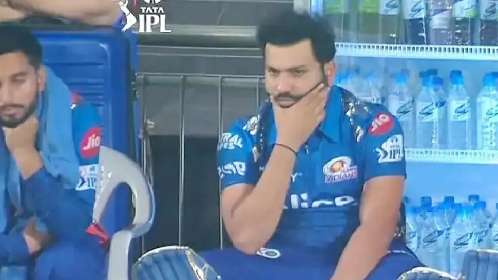 rohit sharma sad reaction said my wicket goes wrong time ipl 2022