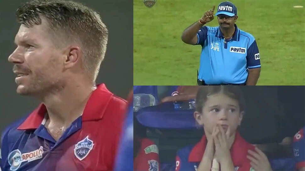 Warner Daughter Crying after David Warner out DC VS RCB