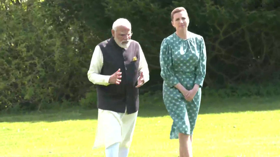 PM Modi and Denmark PM Mete Frederickson chemistry