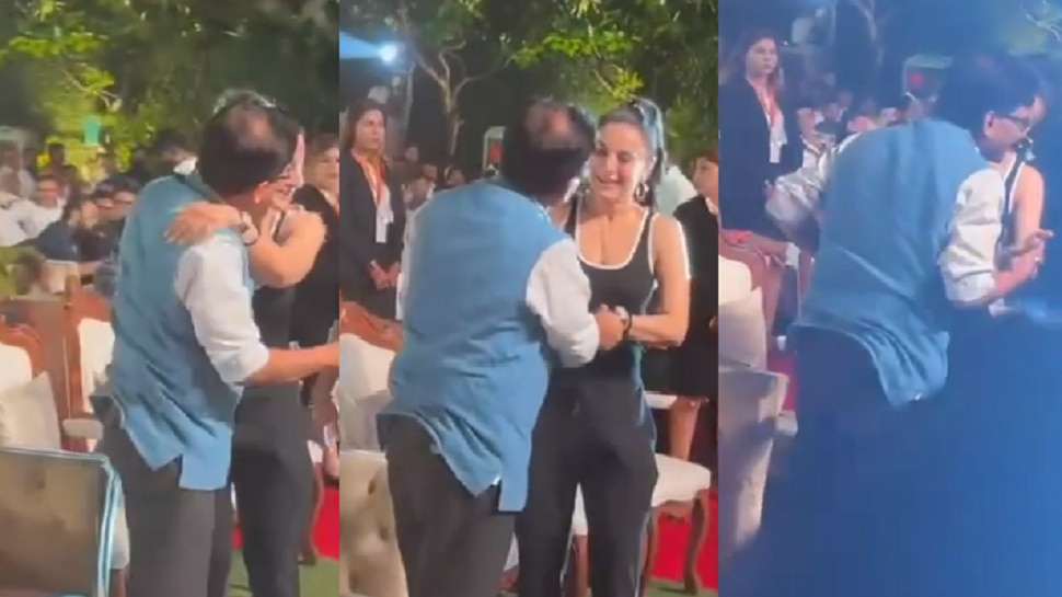 Amisha Patel hugs Sanjay Raut; A single sensation with a viral video