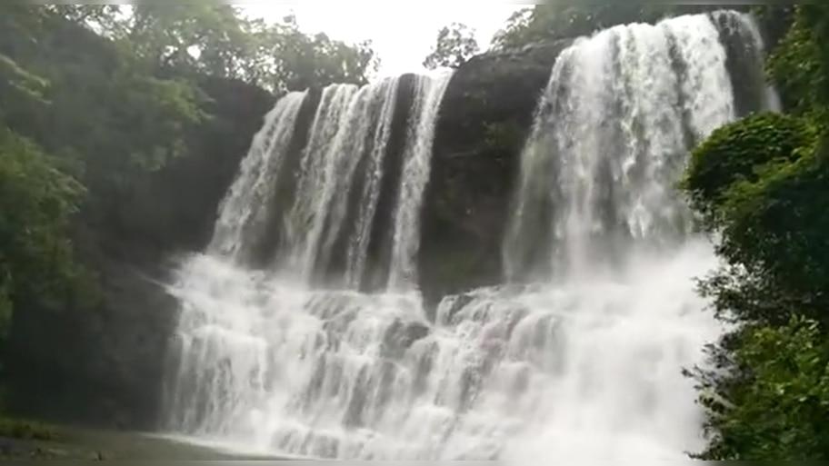 Savatkada waterfall Overflow at Rajpapur in Konkan