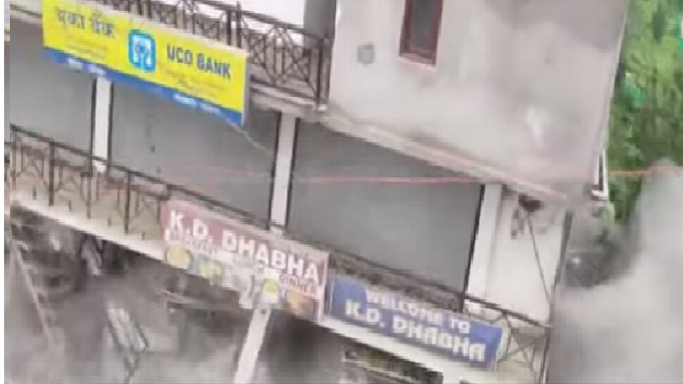 Building Collapse in Shimla due to heavy rain
