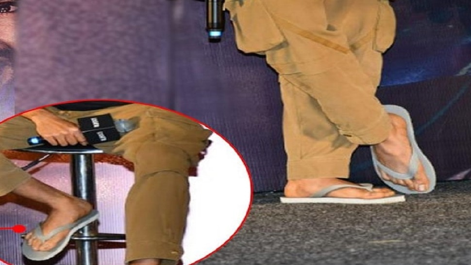 liger star vijay deverakonda wear 199 rupees slippers at trailer launch