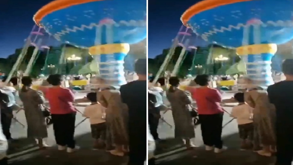 amusement park accident ride fall down 18 people injured video viral on ...