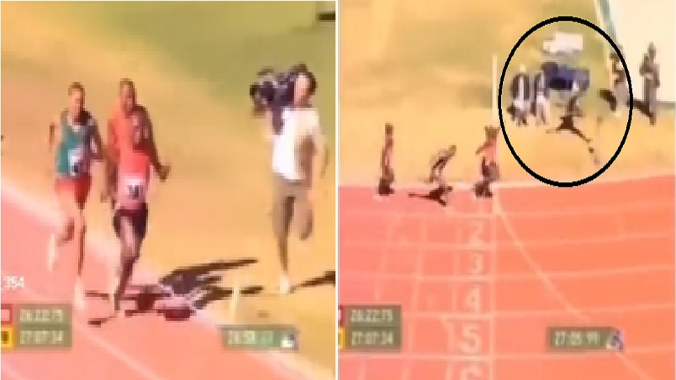 viral video cameraman run fast than other runners watch full video