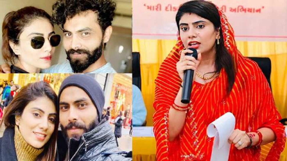 indian team cricketer all rounder ravindra jadeja beautiful wife reena ...