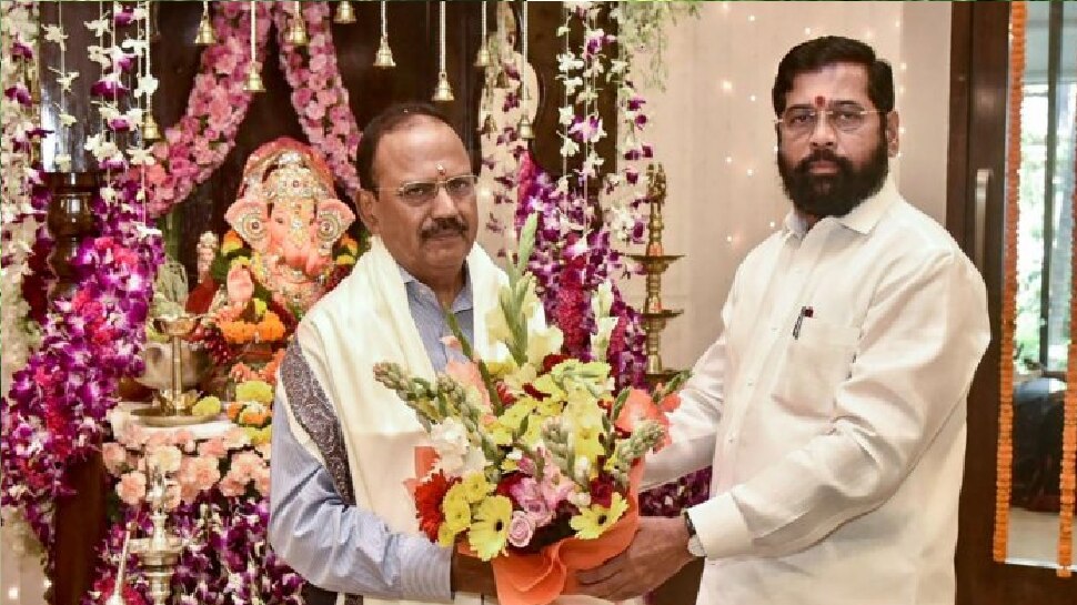 NSA Ajit Doval visits Maharashtra meets CM Eknath Shinde Dy CM Fadnavis ...