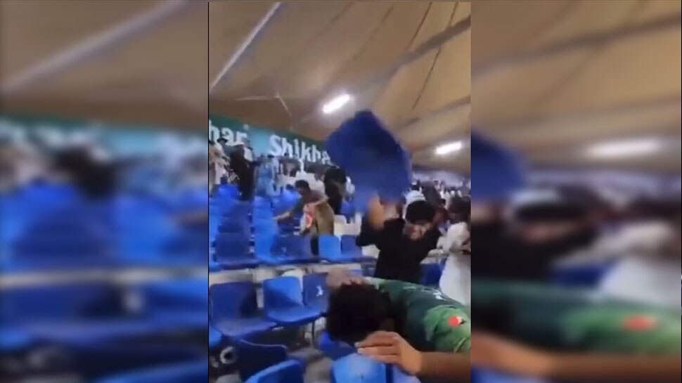 Afghanstan fans ruckus in the stadium Pakistanis beat up the fans after ...