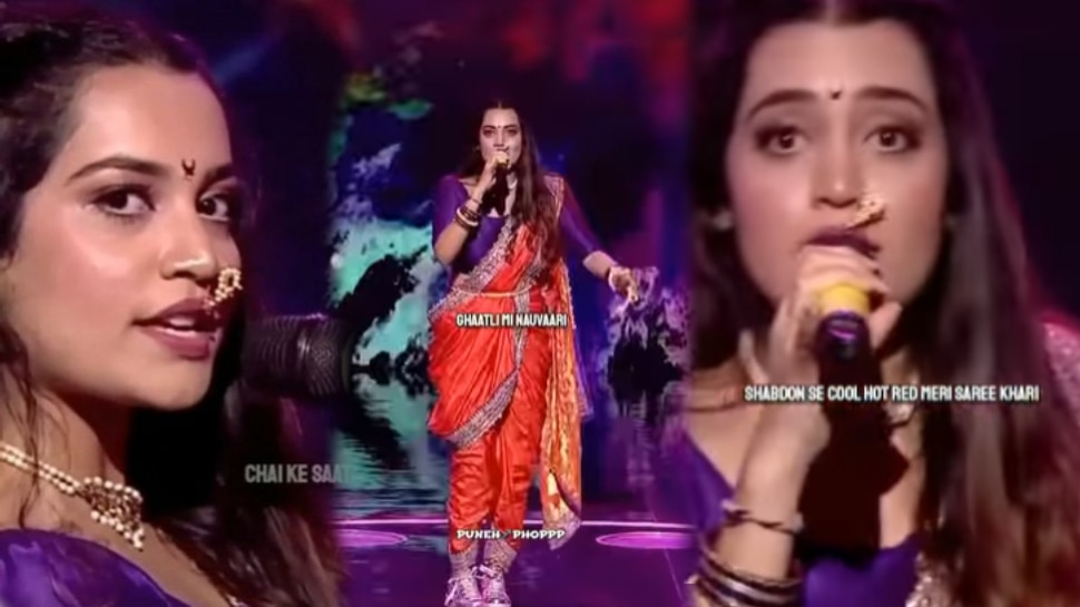 marathi mulgi rapper aarya jadhao nauvari rap song badshah loved it ...