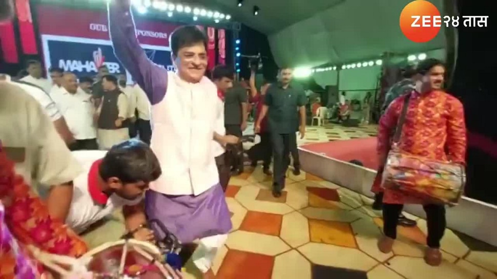 navratri 2022 bjp leader kirit somaiya and praveen darekar garba video ...