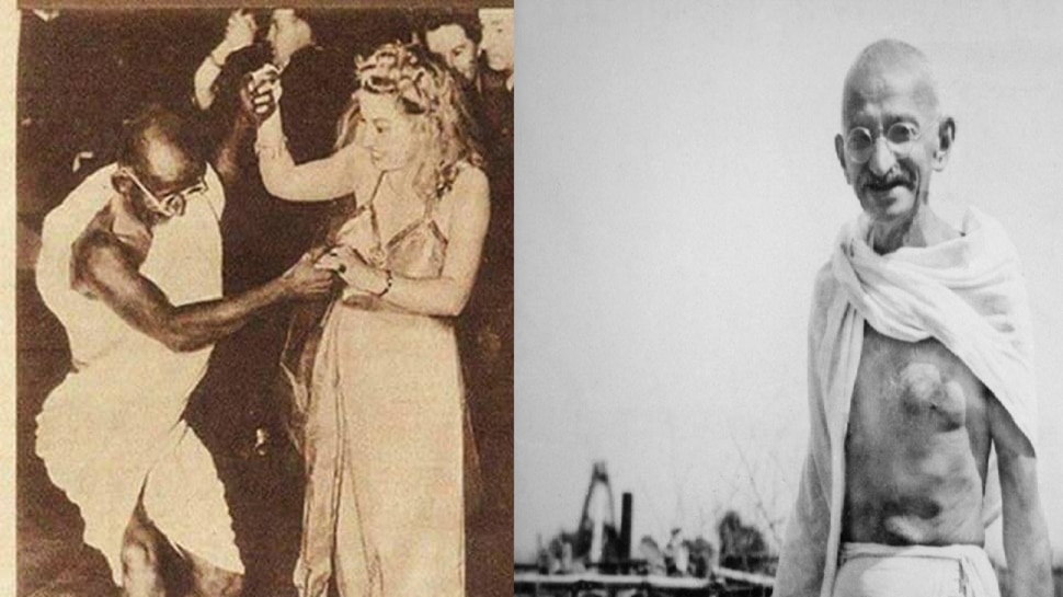 Fact Check Mahatma Gandhi Viral Danching With Girl Photo Viral On