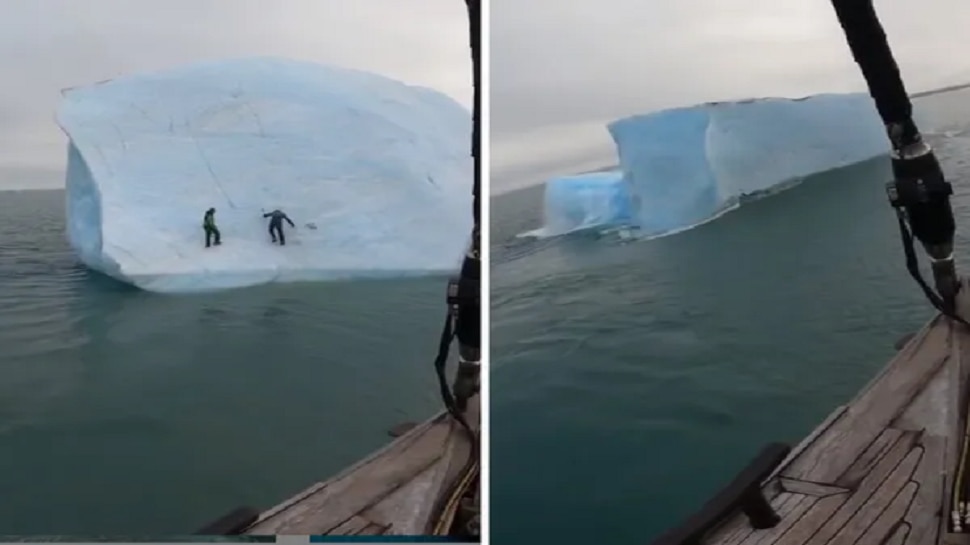 Trending video Iceberg Flips on Explorers Heart Stopping Video viral on ...