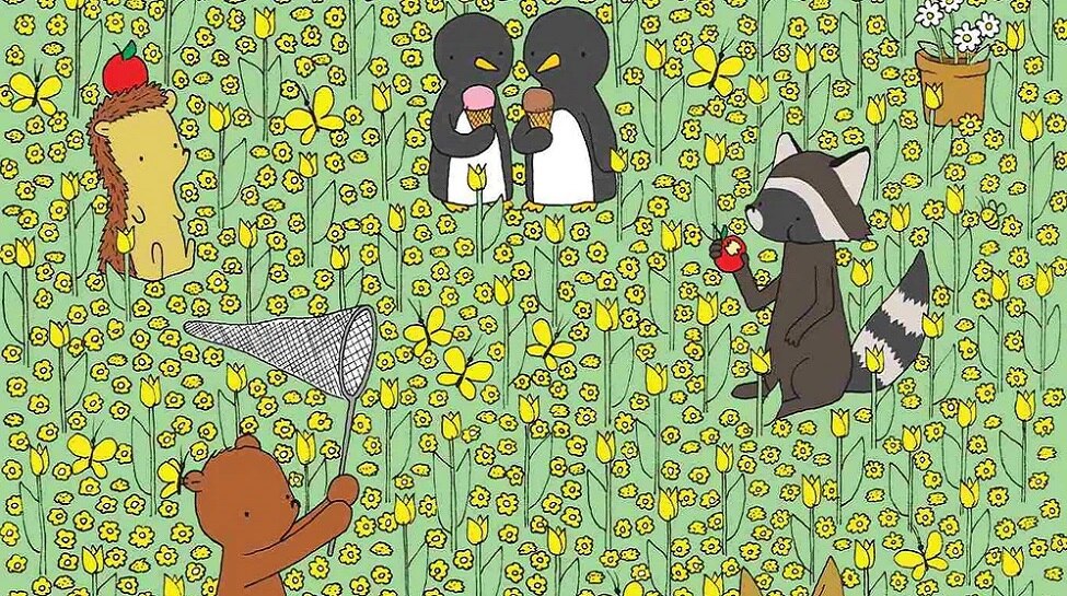 Optical illusion try to find out the hidden honey bee in the photo ...