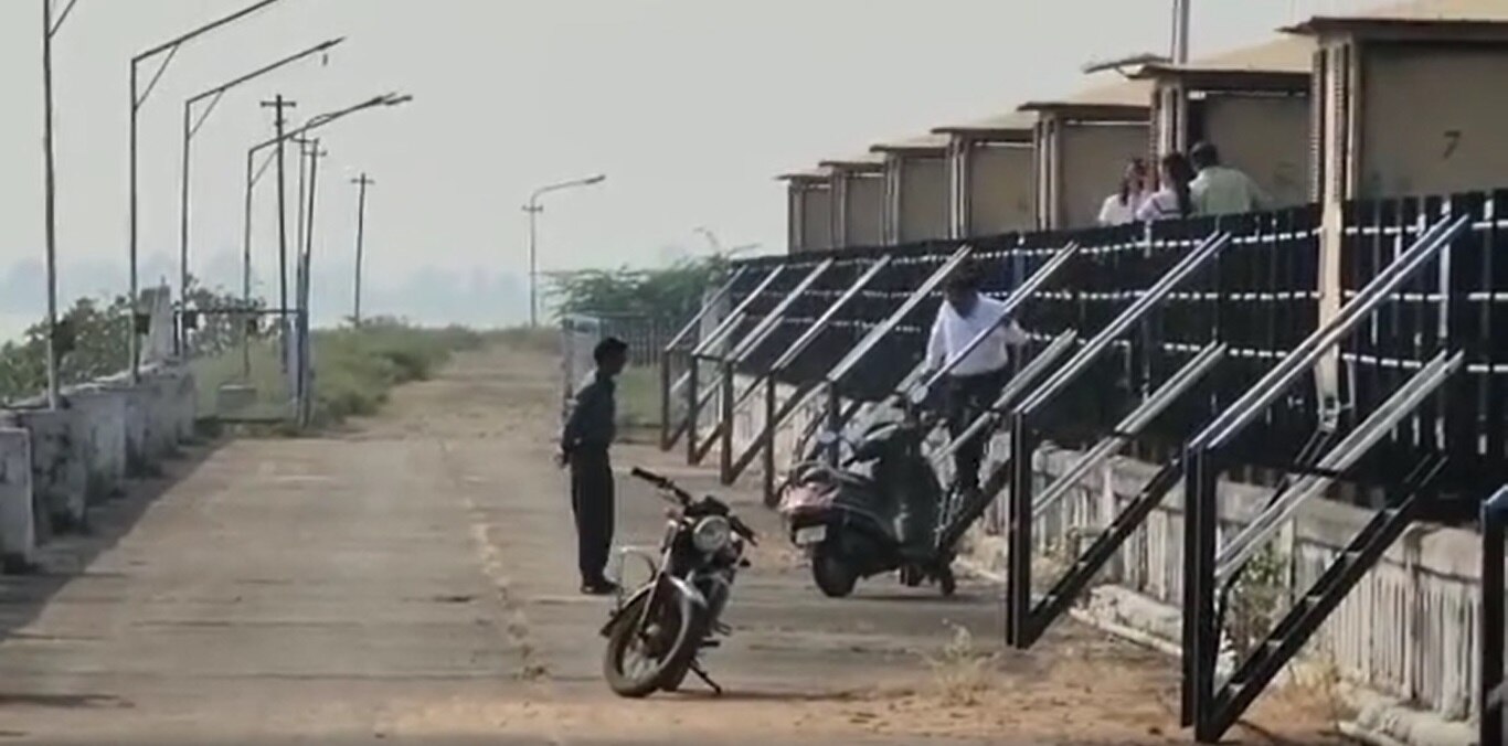 office children bike ride at nalganga dam project in highly restricted ...