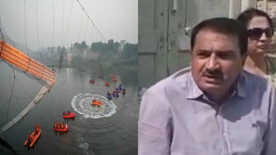 gujarat morbi bridge collapse oreva owner jaysukh patel video viral