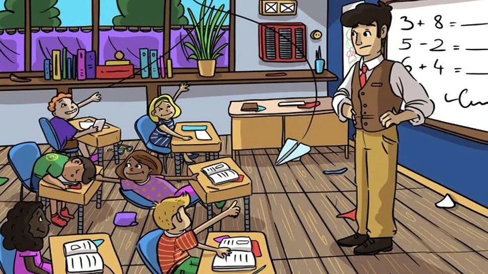Optical Illusion Maths teacher lost glasses find in 10 seconds
