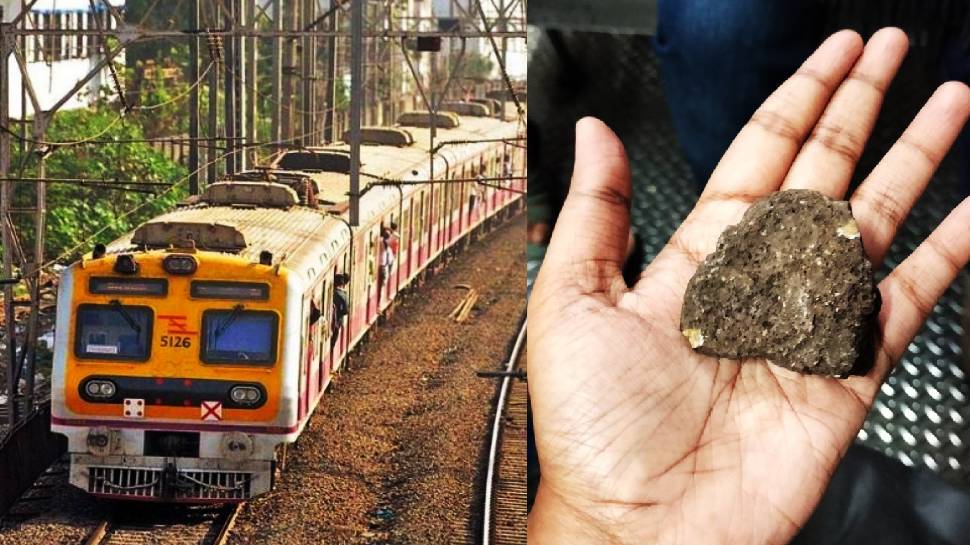 Mumbai Local Train Stone Pelting continues one more incidet regestered