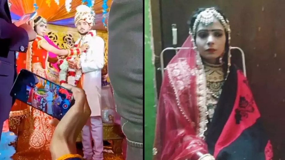 video bride fell on the stage during jaymala heart attack lucknow ...