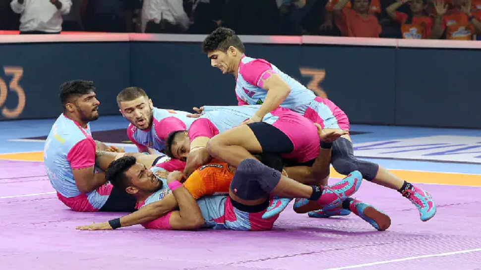 pkl pro kabaddi final 2022 jaipur pink panthers win to 33 29 against puneri paltan and win 2nd ...