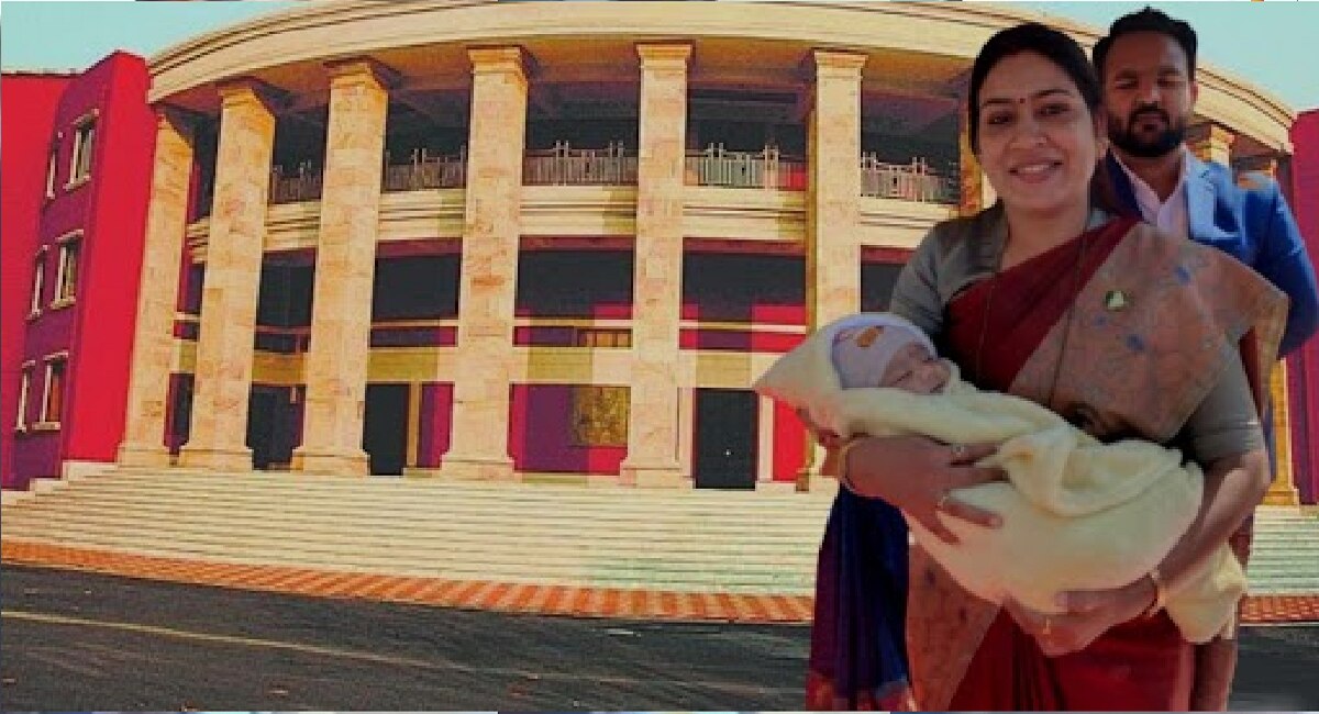 Maharashtra Winter Session NCP MLA Saroj Ahire with her two month old ...