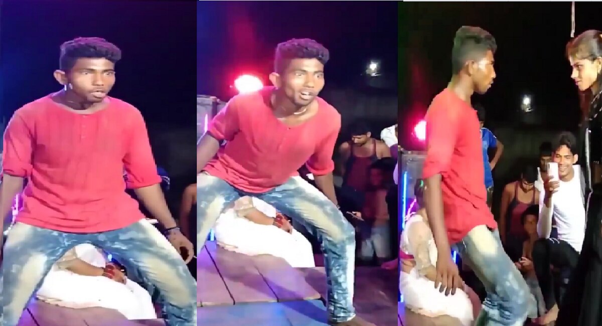 entertainment boy murga dance in wedding programme funny video viral on social media