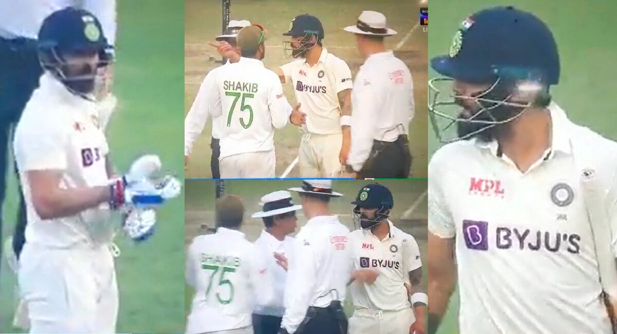 Virat Kohli gets angry on Bangladesh players after being out for one ...