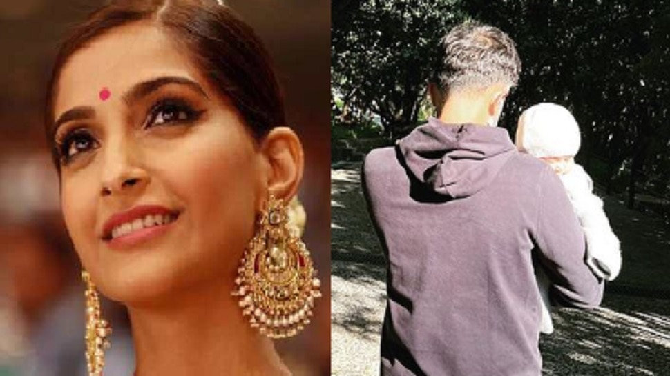 bollywood actress sonam kapoor shares a loveable photo of her son vayu kapoor with husband anand ...