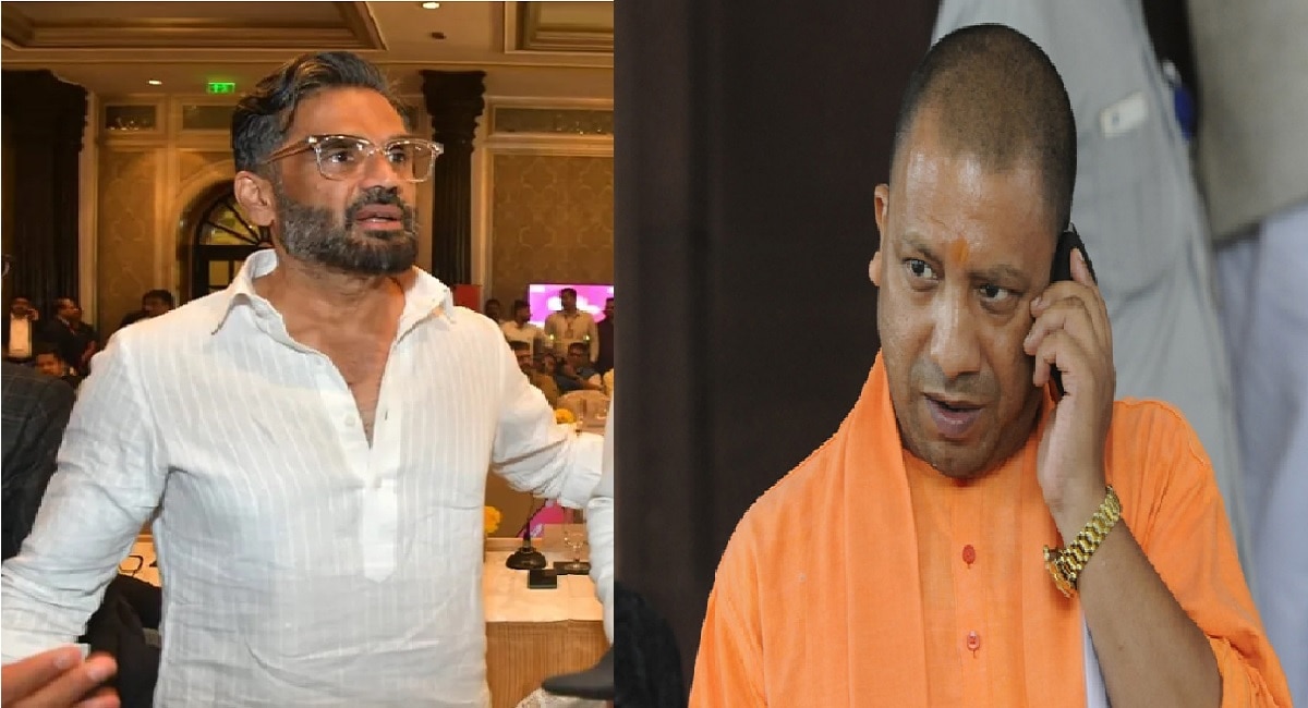 Bollywood actors Sunil Shetty and Jackie Shroff Met Uttar Pradesh Chief ...