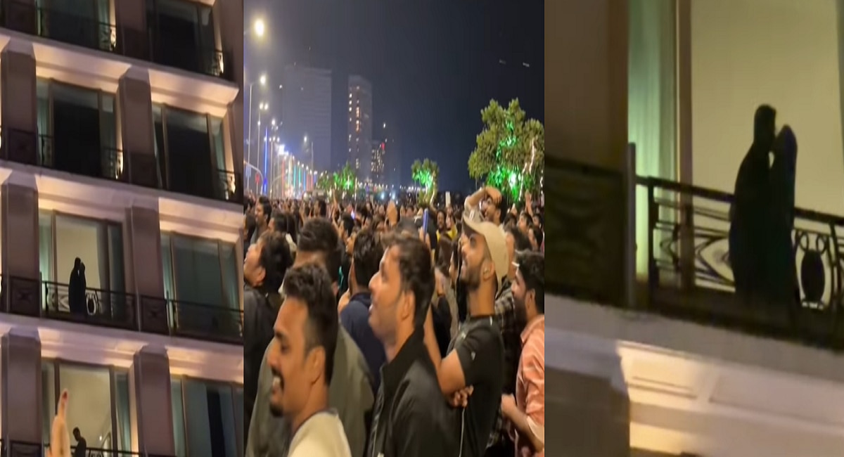 Couple Kissing on balcony mumbai Marine drive Viral Video on Social media