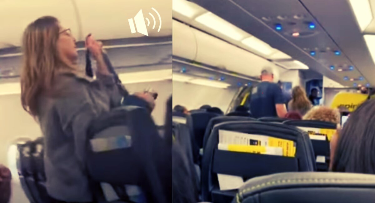 lady passenger in spirit airlines says crash and die she removed from flight watch video