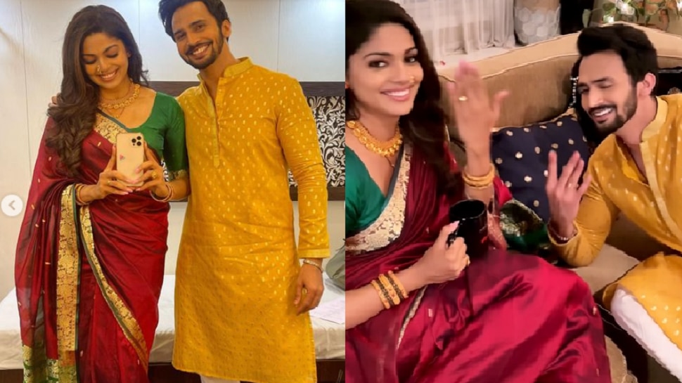 Pooja Sawant And Bhushan Pradhan Secretly Engaged The Video Went Viral 