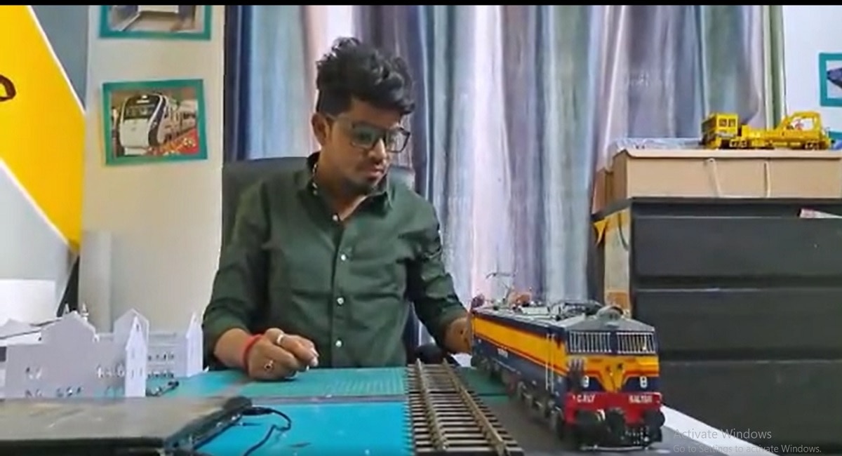Railway Engine Model Miniature made by Akash Kamble a Mechanical ...