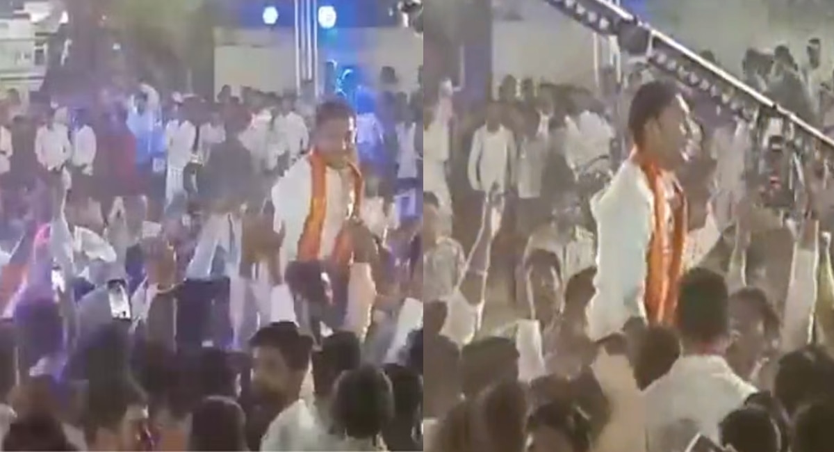 Beed News shiv jayanti NCP MLA Sandeep Kshirsagar dancing video viral