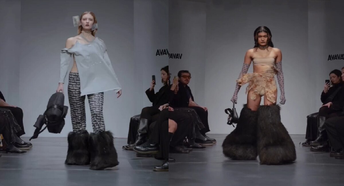 Viral Video : जेव्हा रॅम्प वॉक करताना मॉडेलच्या ड्रेसचे 'तुकडे तुकडे ...