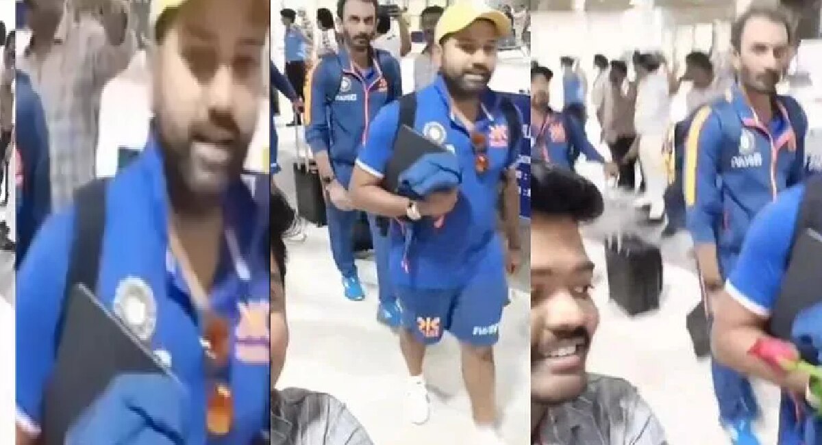 Rohit Sharma gifts rose to a fan hilariously proposes said Will You ...