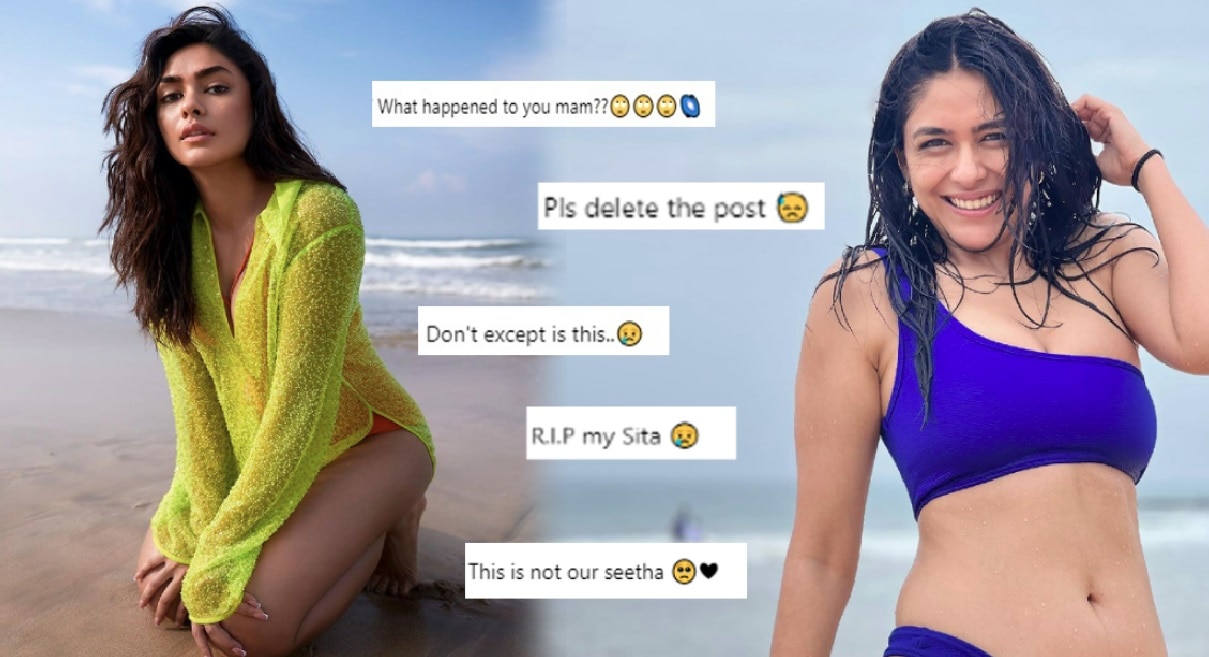Mrunal Thakur Bikini Photos: ही तीच सीता आहे का? अभिनेत्रीचे Bikini Photos पाहून चाहते खवळले ...