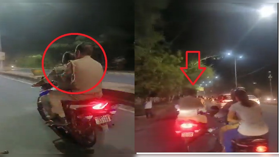 Police Viral Video : नियम फक्त सर्वसामान्यांनाच का? हेल्मेट न घालणाऱ्या ...