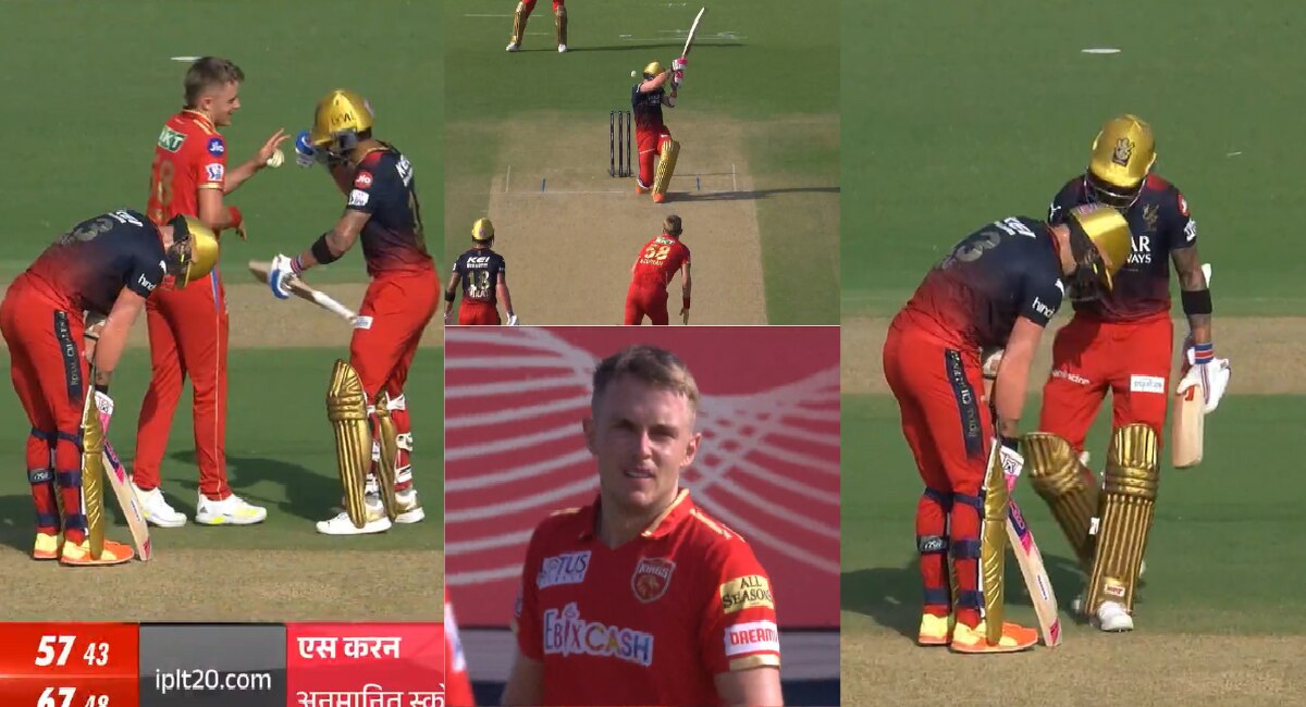 Faf du Plessis face Sam fatal ball Virat Kohli clashed with Curran the ...