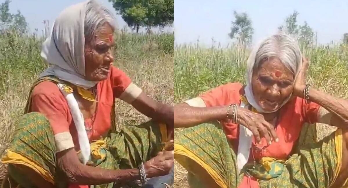 ...मेरा महबूब आया है! शेतात गोड आवाजात गाणं गाणाऱ्या आजीबाईंचा Video ...